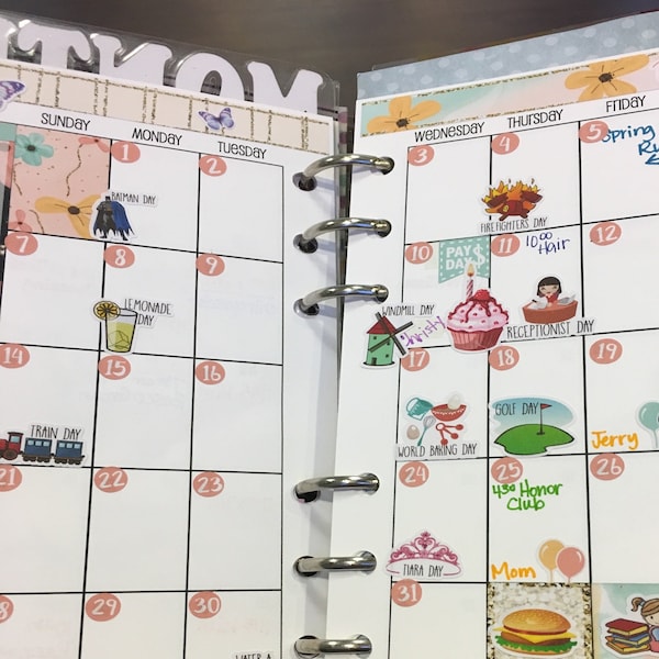 May Wacky & Random Holiday Stickers (set of 16) Item #189 - Etsy