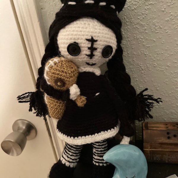SALE 2 Crochet Patterns Monster Goth Amigurumi Dolls, Halloween ...