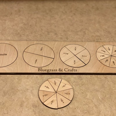 Learning Fractions Math Manipulative Cut File and Printable for ...