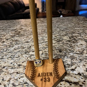 Football Stacked Ring Holder, Goal Post Ring Holder, Championship Ring ...