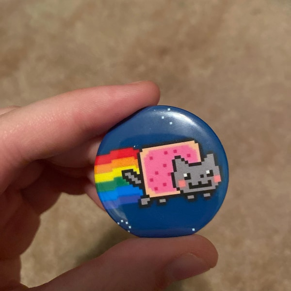 Nyan Cat 1 1/2" Pinback Buttons (custom Made) - Etsy