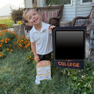 School Pick up Name Sign, Personalized Carpool Name Tag, Back-to-school ...