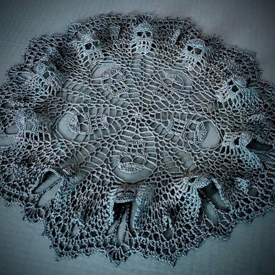 The Skulls of Muerta Doily Pattern Skull Doily Pattern - Etsy