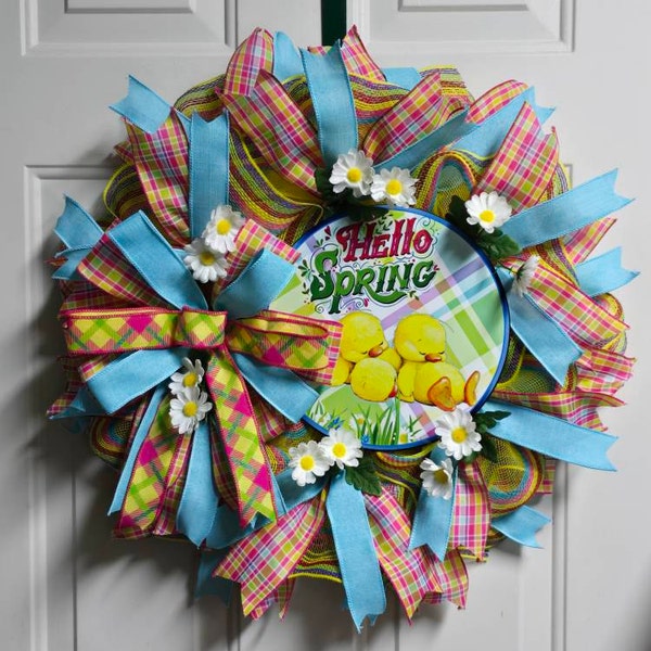 Baby Highland Cow Spring Sign Door Hanger Valentine Home Decor Wreath ...