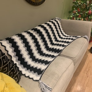 Ridged Chevron Afghan Pattern, Crochet Pattern, Instant Download - Etsy