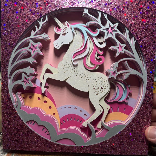 Camp Fire Shadow Box SVG Template, Mountain Forest Hiking 3D SVG ...