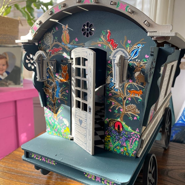 3D DIY MDF Model Kit Large Gypsy Caravan (vardo) - Scale Approx 1:12 - Etsy