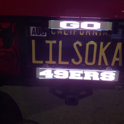 Custom Illuminated License Plate Frame by Lumisign No Wires, Battery ...