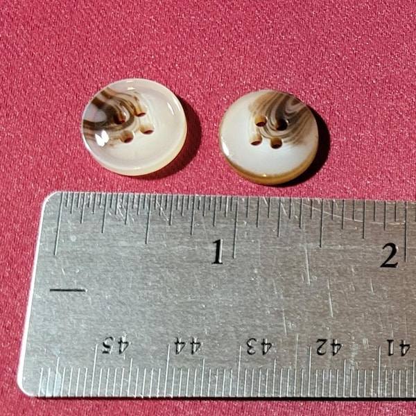 Brown Round Resin Buttons 15mm 21mm 25mm Chocolate Ink Print Fasteners ...