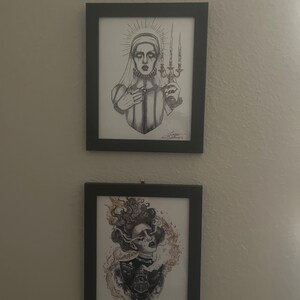 Headless Nun Inktober Art Print - Etsy