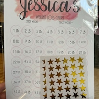 Personalised Weight Loss Chart A4 A5 With Stickers Slimming World ...