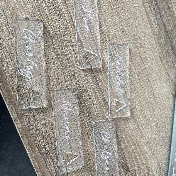 Christmas Party Place Names, Christmas Dinner Table Place Settings ...