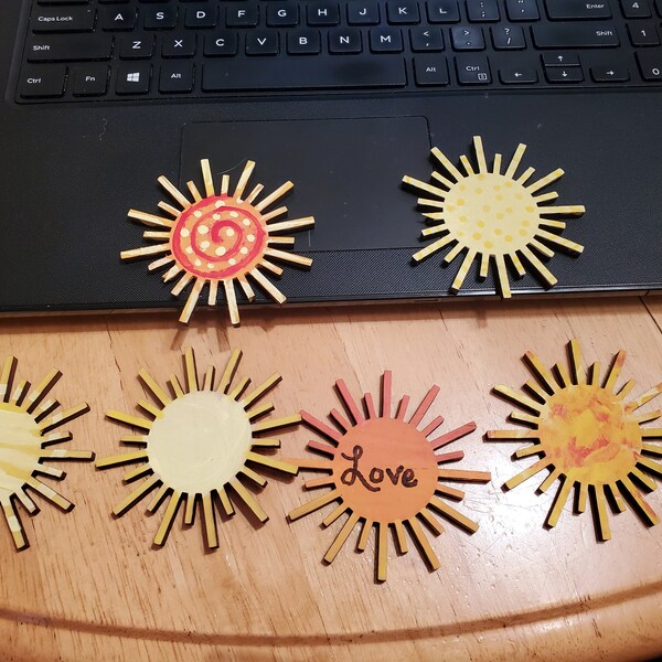 Sun 003 Unfinished Wooden Cutout for Crafting, Home & Room Décor, and ...