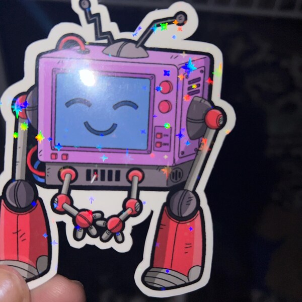 Robot Sticker Pack, 8 Cute Retro Robot Stickers, Vintage Tech & Gadget ...