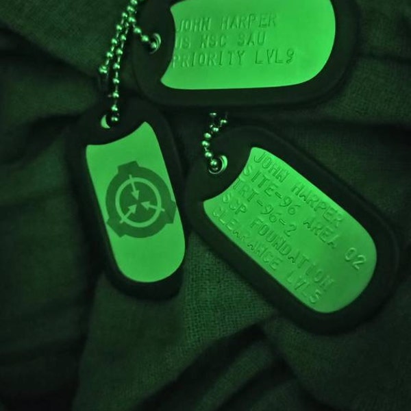SCP Foundation Stainless Steel Laser Engraved Dogtags - Etsy