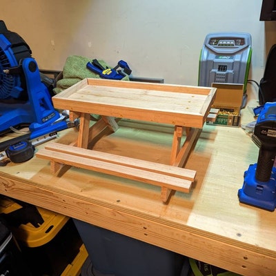 One Picket Chicnik Table Plans, Digital Plans, Chicken Table, Chicken ...