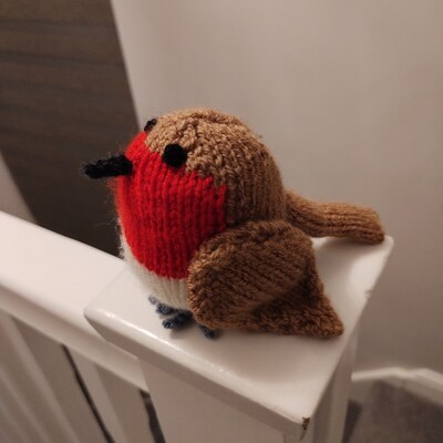Albert the Robin Knitting Pattern Easy Knit for Beginners - Etsy