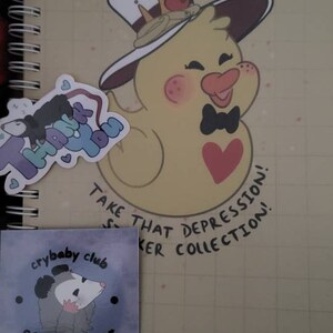 Big Sad Notepad Mental Health Rainbow Notepad, Depression Notes ...