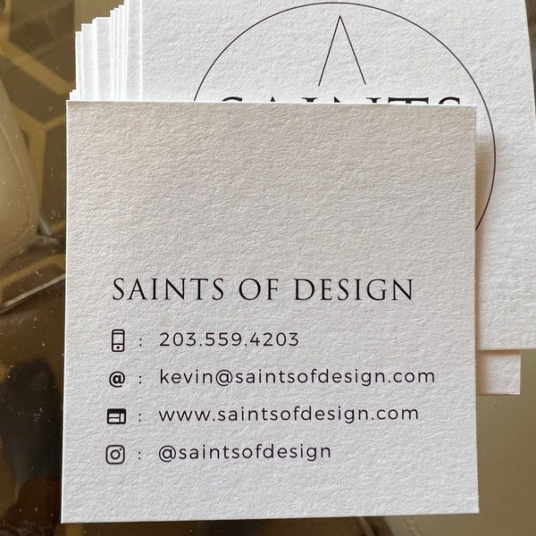 Minimalist Business Card Design | Premade Business Card | Contact Card ...