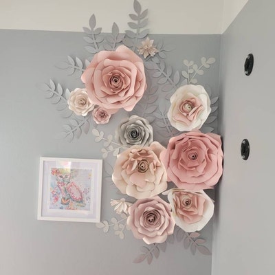 LARGE Paper Flower Kit, DIY Paper Flower Kit You Choose Flower and ...
