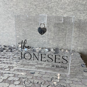 Wedding Card Box, Personalized Name Card Box, Event Card Holder ...