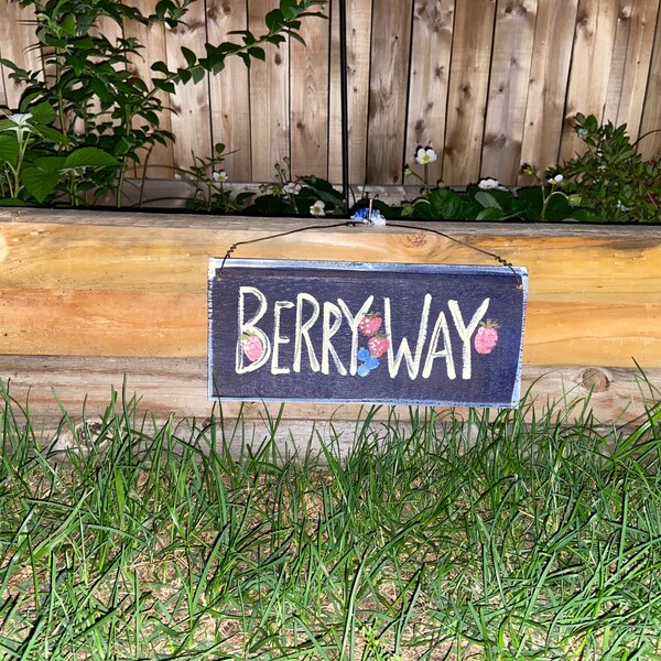 Berry Patch Sign,custom Wood Sign Outdoor,custom Wood Sign,outdoor ...
