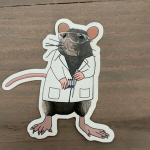 Lab Rat Vinyl Sticker - Etsy