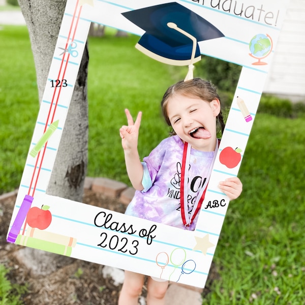 Back to School Photo Booth Frame, School Selfie Frame, Editable Selfie ...