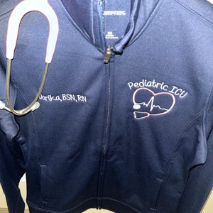 Nurse Jacket Critical Care Nurse Jacket RN Zip Sweatshirt Nurse Gifts ...