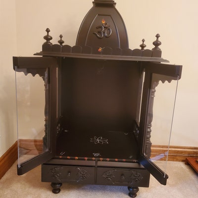 24 KMD Small Pooja Mandir for Home & Wooden Temple With Doors - Etsy