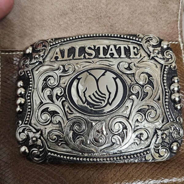 Trophy Western Belt Buckle - Custom Made - German Silver - Hand ...