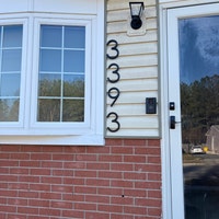 NO DRILLING REQUIRED 7.5 Vinyl Siding House Numbers Black or White - Etsy