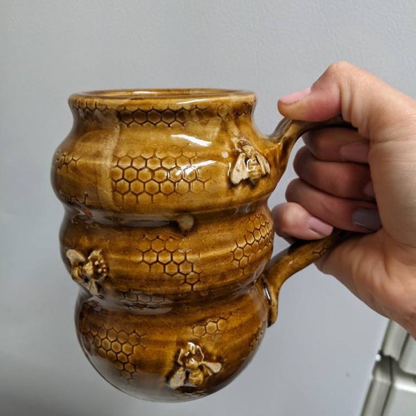 Honey Bee Hive Mug - Etsy