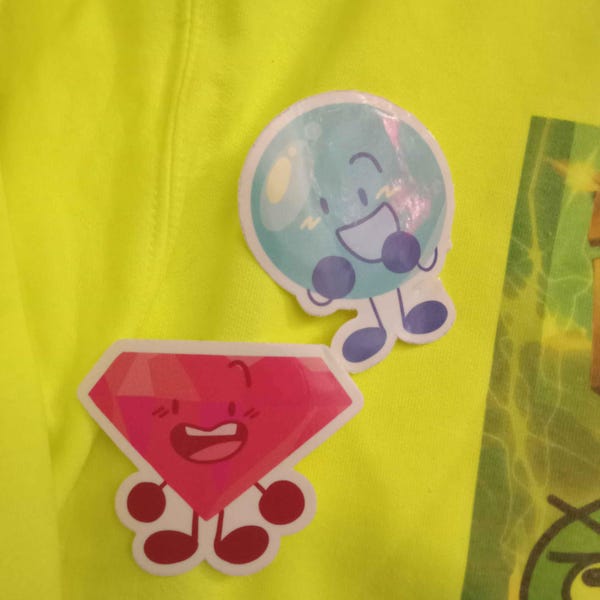Battle for Dream Island HAVE COTS Sticker Pack - Bfb Fan Art - Bfdi - Leafy BFDI - Teardrop Bfdi ...