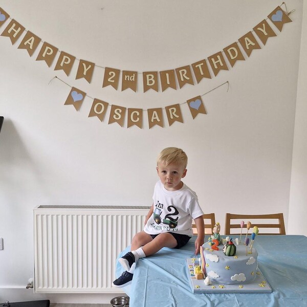 Engaged Bunting Banner Garland. Personalised Engagement Bunting Banner ...
