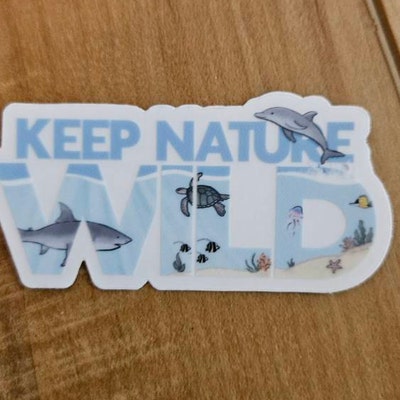 Sea Turtle With Flowers Clear Vinyl Sticker Ocean Stickers Surf Sticker ...