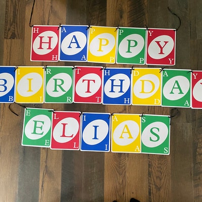 FULL SIZE UNO Party Banner Cardstock - Etsy