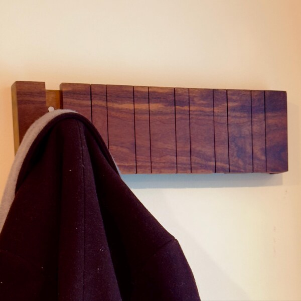 Piano Coat Rack Wall Hook for Entryway Coat Hat Robe Hanger, Space ...