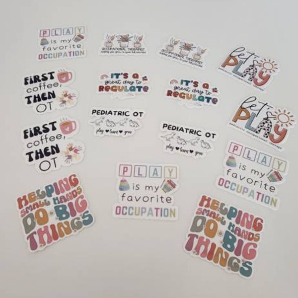 Occupational Therapy Sticker | "helping You Grow" Sticker | OT Sticker ...