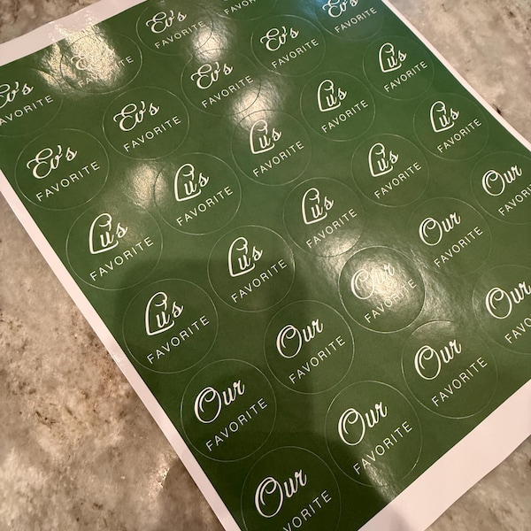 His Her Wedding Favor Stickers | His Her Favorite Sticker | His Her ...