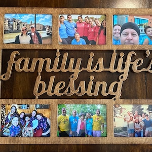 Custom Text Picture Frame Picture Frame Collage Collage - Etsy