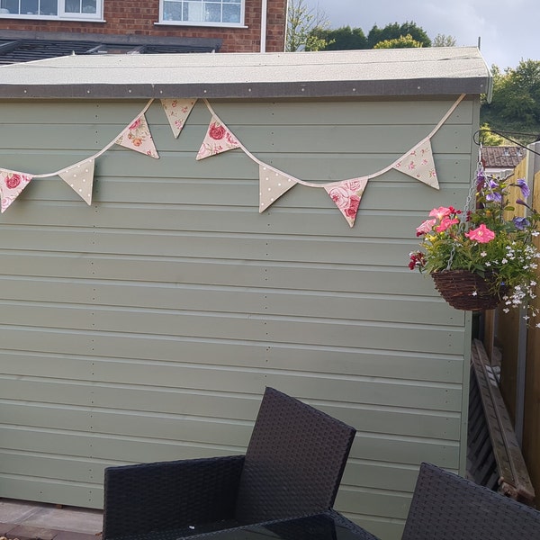 New!!…shabby Chic Green Bunting - Etsy