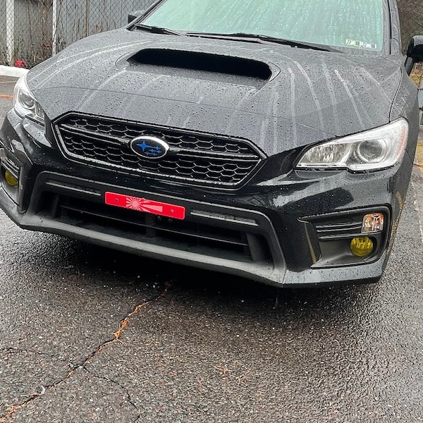 Subaru WRX STI License Plate Delete: Japanese Design Acrylic (210mm) - Etsy