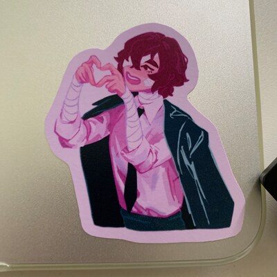 Soukoku Heart Sticker 6CM Cute Vinyl Sticker - Etsy UK