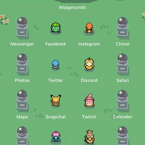 Ios 293 Icons Pokemon Red Blue Version Iphone IOS14 App - Etsy