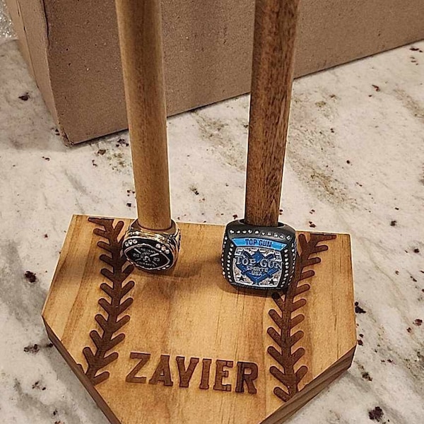 Baseball Homeplate Ring Holder Championship Ring Holder Personalized ...