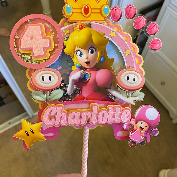 Peach Theme Cake Topper - Etsy