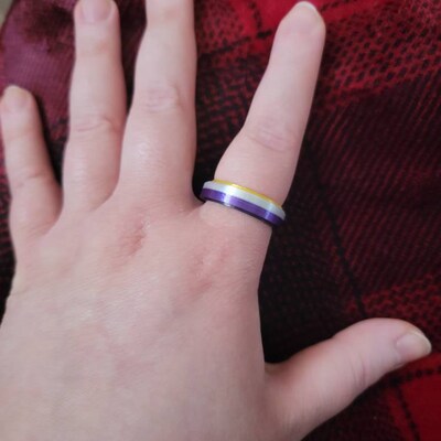 LGBTQ Fidget Rings Pride Flag Fidget Rings Pride Month - Etsy