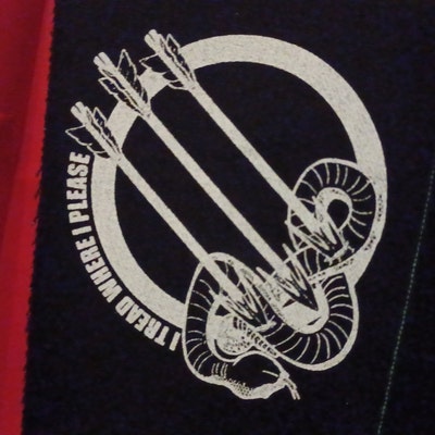 Anti-fascist tread Where I Please Punk Patch Crust Political Anarchist ...