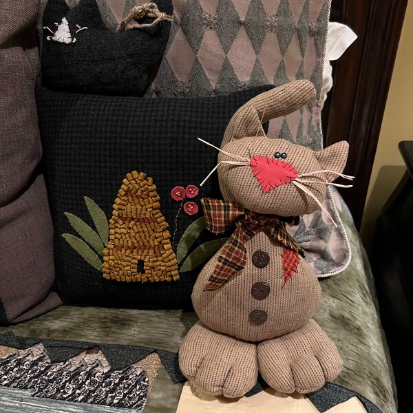 Handmade Modern 16 Raggedy Ann Doll in a Snowflake and Red Bird Dress ...